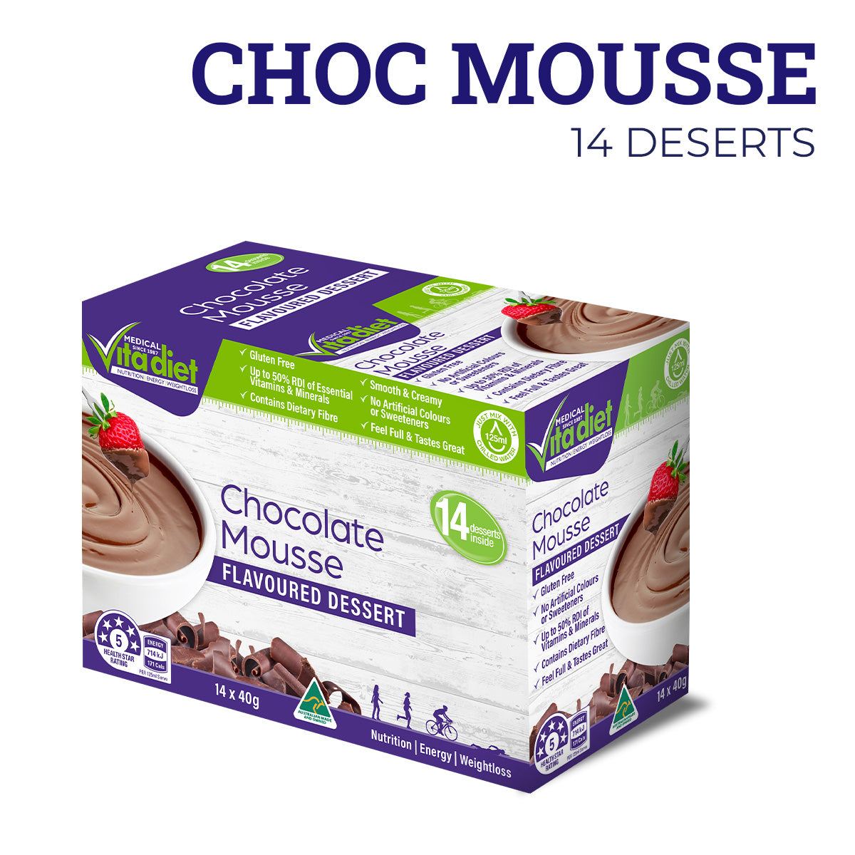 Chocolate Mousse Dessert 14 Pack – Vita Diet