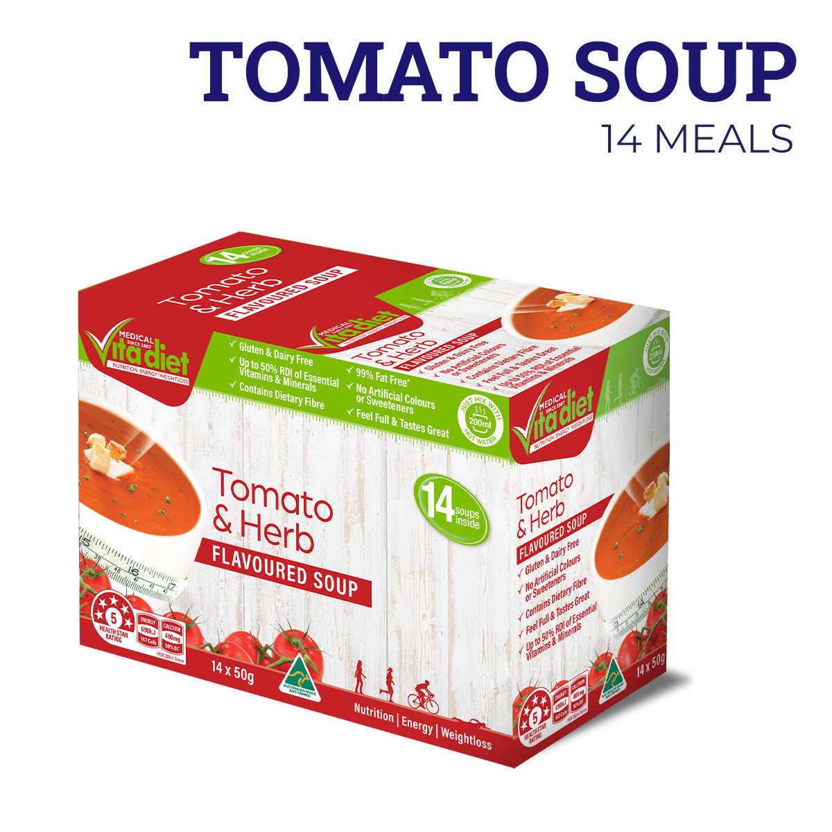 Tomato & Herb Soup 14 Pack – Vita Diet