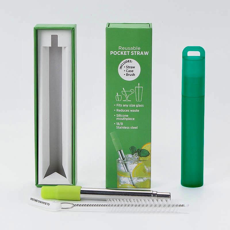 Reusable Pocket Straw - Green – Vita Diet